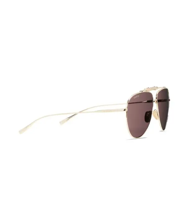 Gucci Pilot Sunglasses - Golden