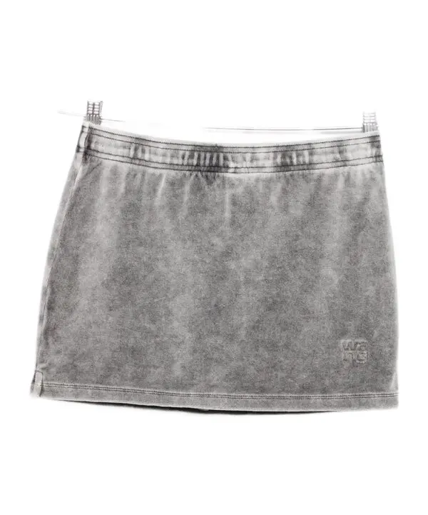 Alexander Wang Mid-rise Denim Mini Skorts