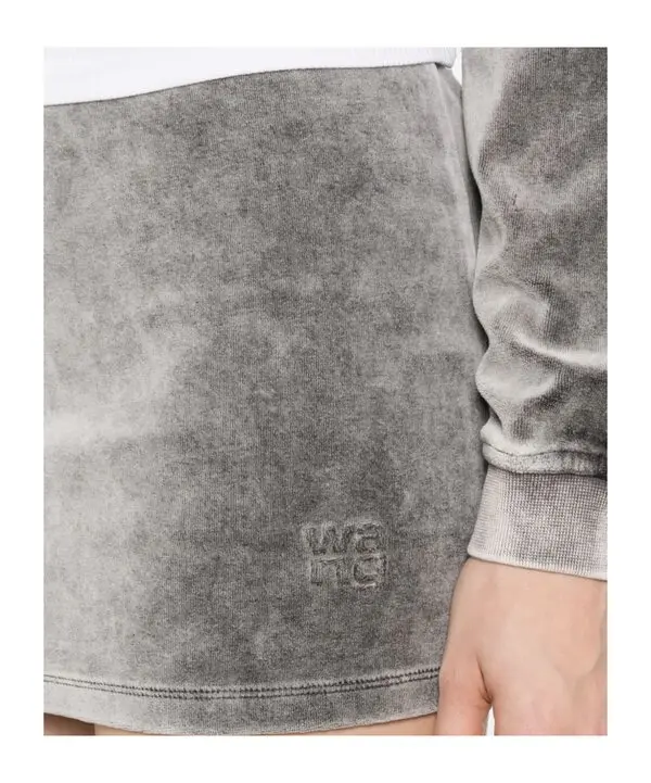 Alexander Wang Mid-rise Denim Mini Skorts