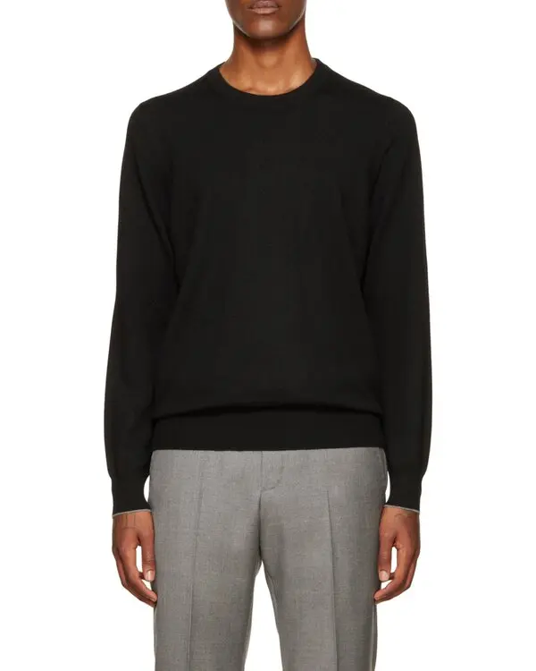 Brunello Cucinelli Crewneck Knitted Sweater - Black