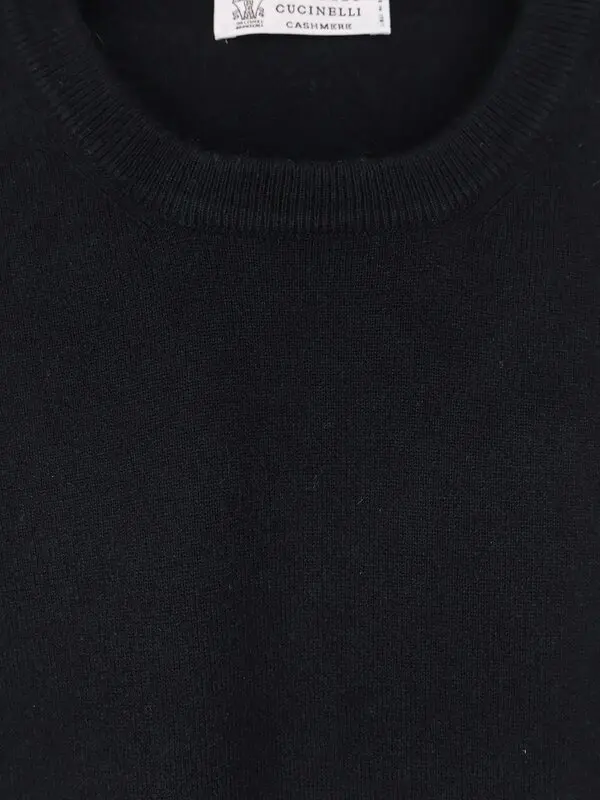 Brunello Cucinelli Crewneck Knitted Jumper - Black
