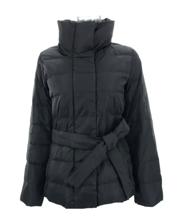 Max Mara Long-sleeved Quilted Down Jacket With Lace Detail