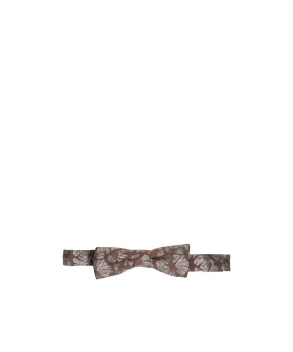 Dries Van Noten Printed Bow Tie - Brown