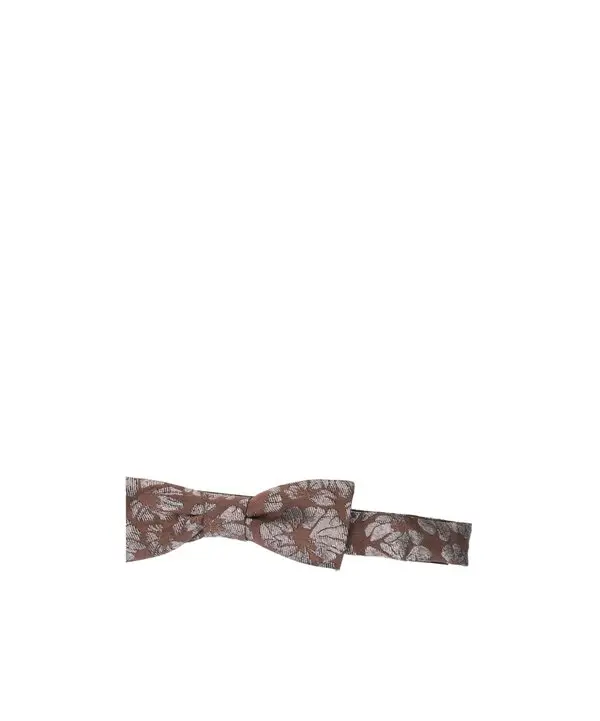 Dries Van Noten Printed Bow Tie - Brown