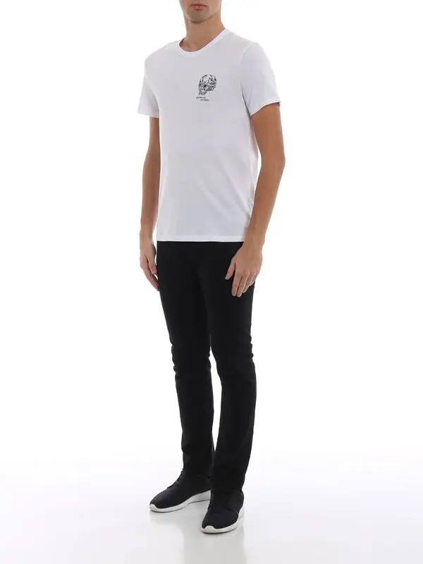 Alexander McQueen Printed T-shirts With Flowers And Skulls