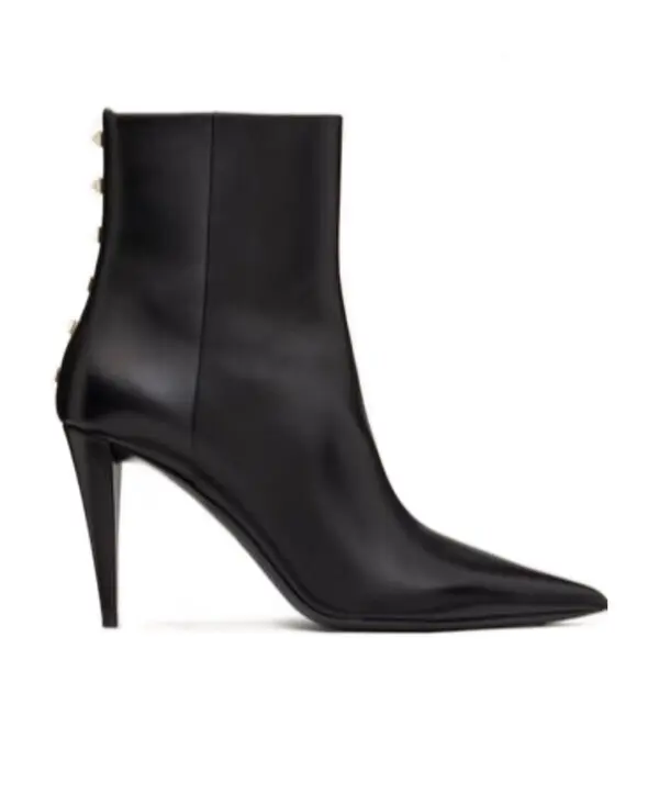 Valentino Garavani Rockstud Pointed Toe Heeled Boots