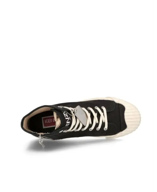 Kenzo High-top Sneakers With Boke Flower Embroidery - Black