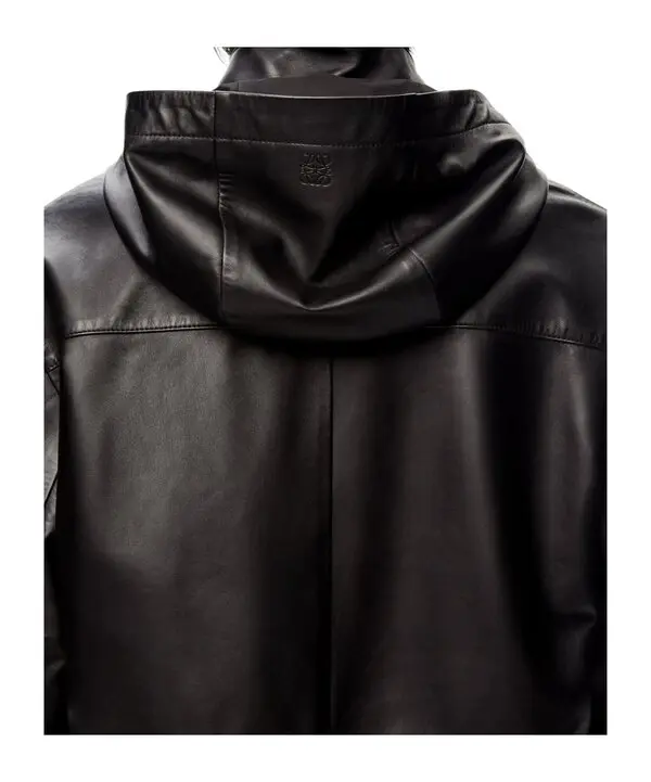 Loewe Hooded Nappa Leather Jacket