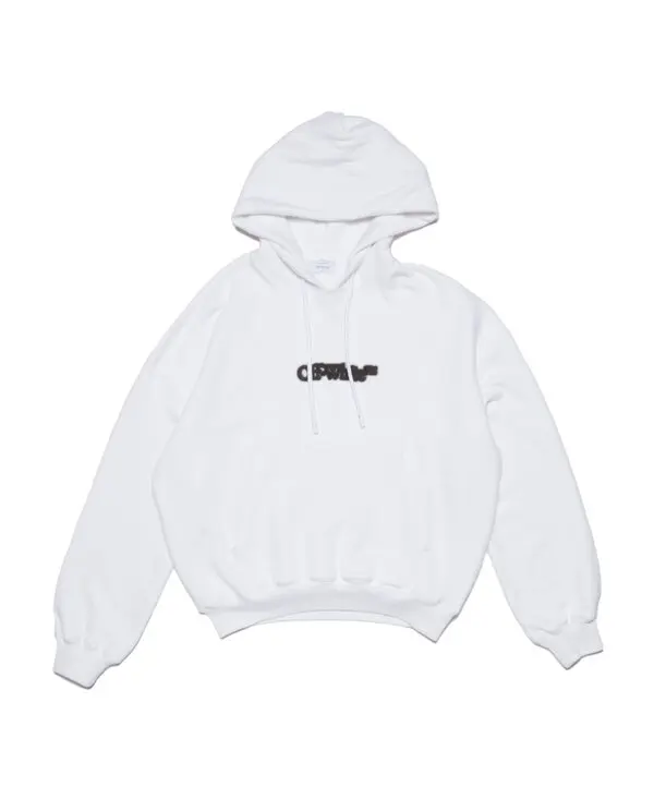 Off-White Logo Printed Long-sleeved Hoodie