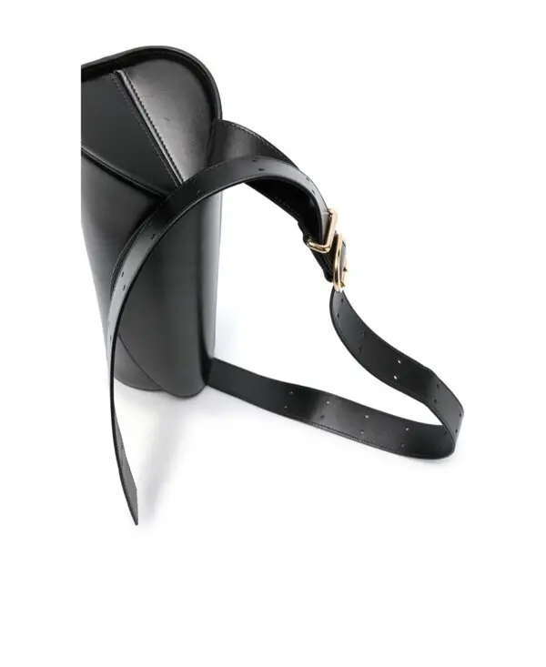 JIL SANDER Large Cannolo Shoulder Bag - Black