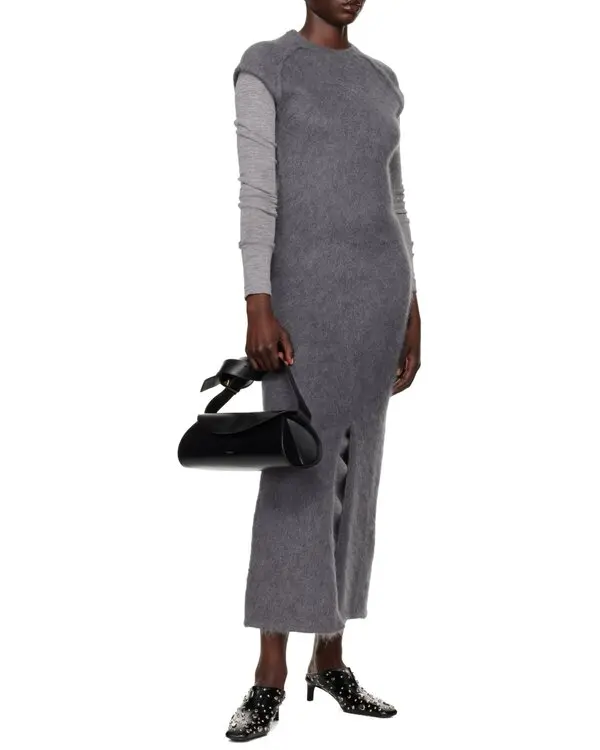JIL SANDER Large Cannolo Shoulder Bag - Black