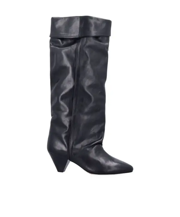 Isabel Marant Étoile Elita Braided Knee High Boots - Black