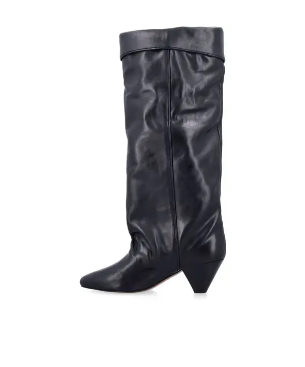 Isabel Marant Étoile Elita Braided Knee High Boots - Black