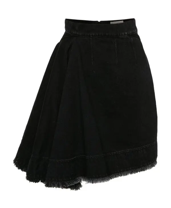 Alexander McQueen A-line Mini Skirt With Frayed Hem