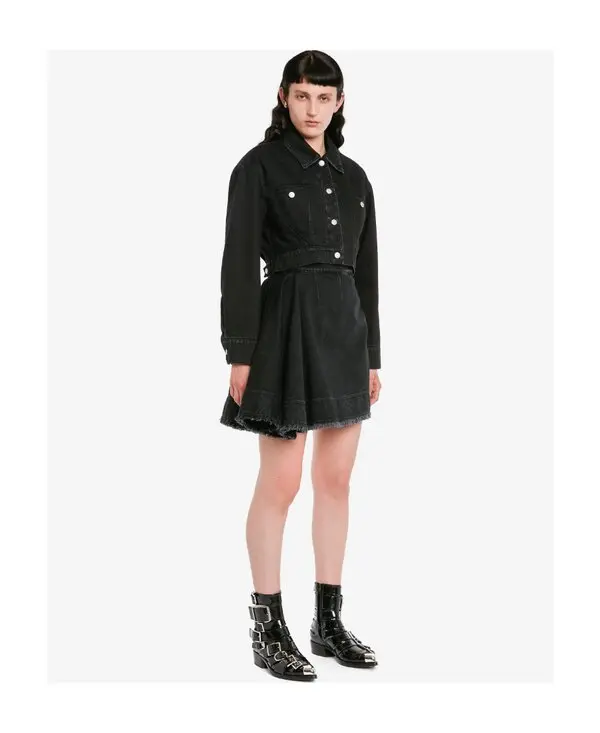 Alexander McQueen A-line Mini Skirt With Frayed Hem