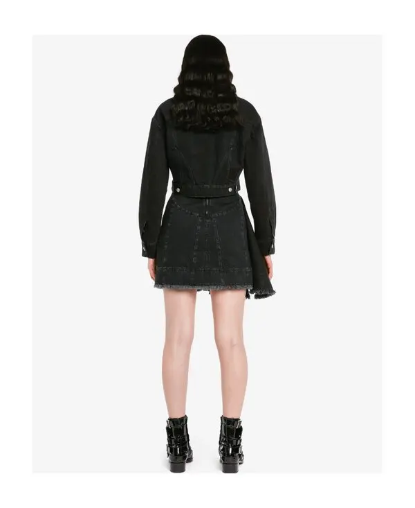 Alexander McQueen A-line Mini Skirt With Frayed Hem
