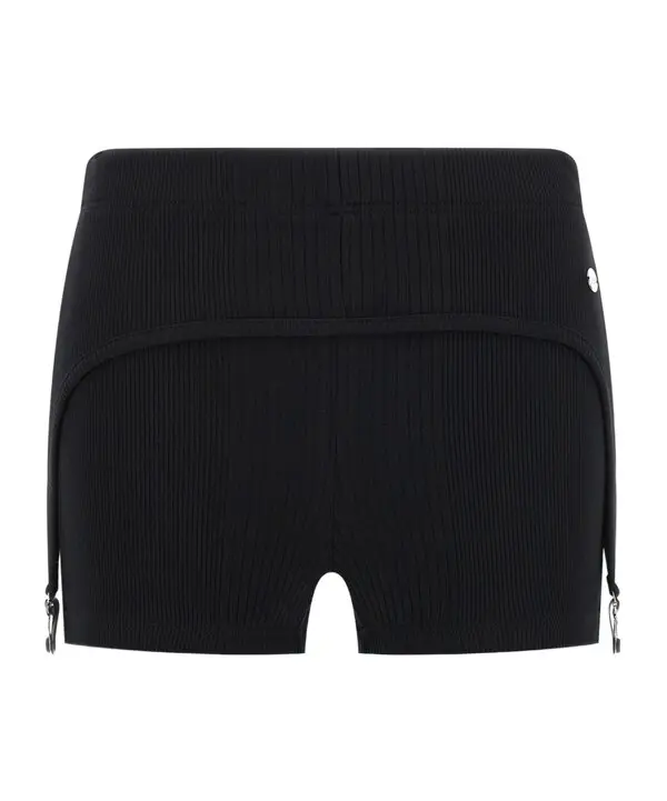 JEAN PAUL GAULTIER Ribbed Shorts With Garter Detailing