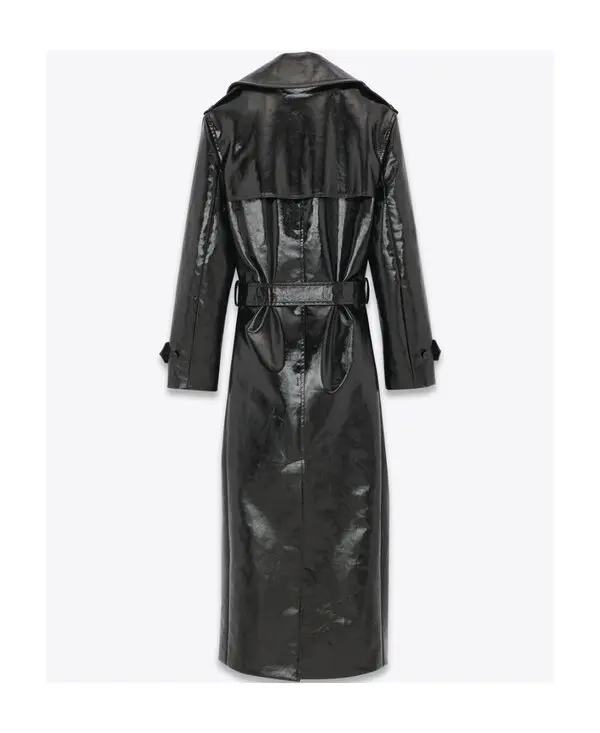 Saint Laurent Double-breasted Belted Trench Coat