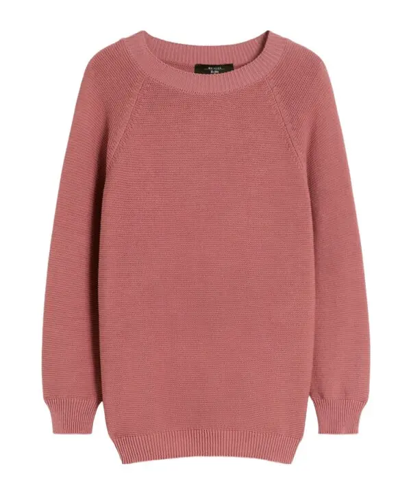 Max Mara Knitted Sweater With Raglan Sleeves - Pink