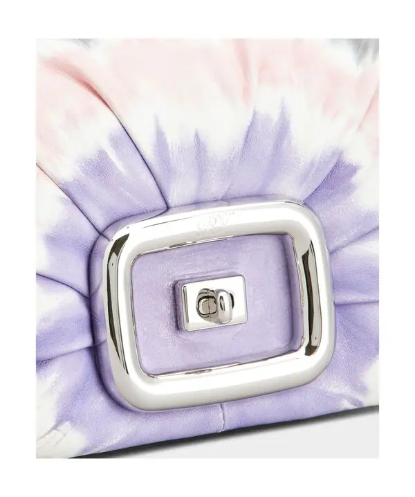 ROGER VIVIER Viv' Choc Mini Bag In Nappa Leather - White