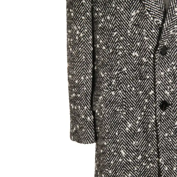 Dolce & Gabbana Single-breasted Herringbone Coat