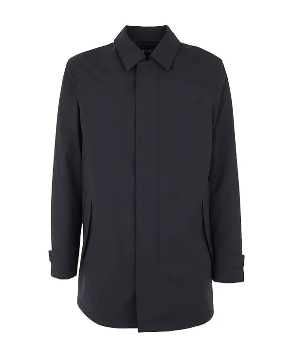 Zegna Single-breasted Coat - Black