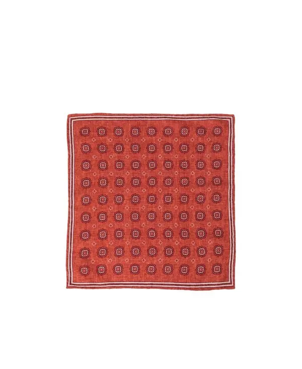 Brunello Cucinelli Printed Silk Scarf - Brown