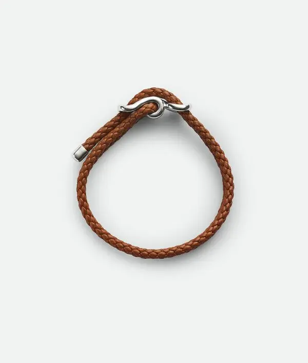 Bottega Veneta Leather Bracelet - Amber