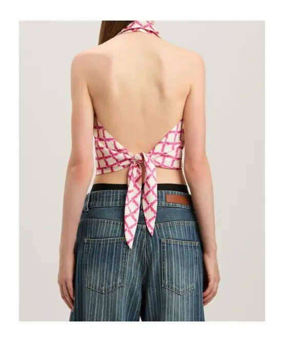 Palm Angels Logo Print Sleeveless Shirt