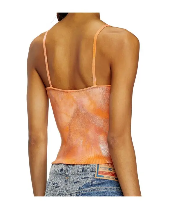 DIESEL® M-ismina Metallic Knitted Cami Top