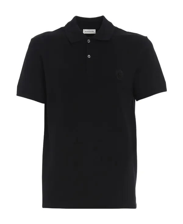 Alexander McQueen Polo Shirt With Skull Pattern