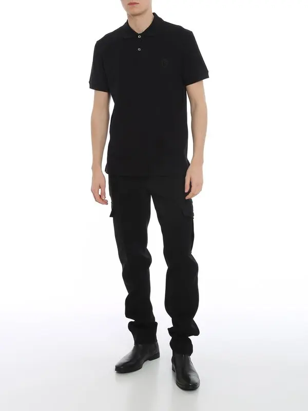 Alexander McQueen Polo Shirt With Skull Pattern