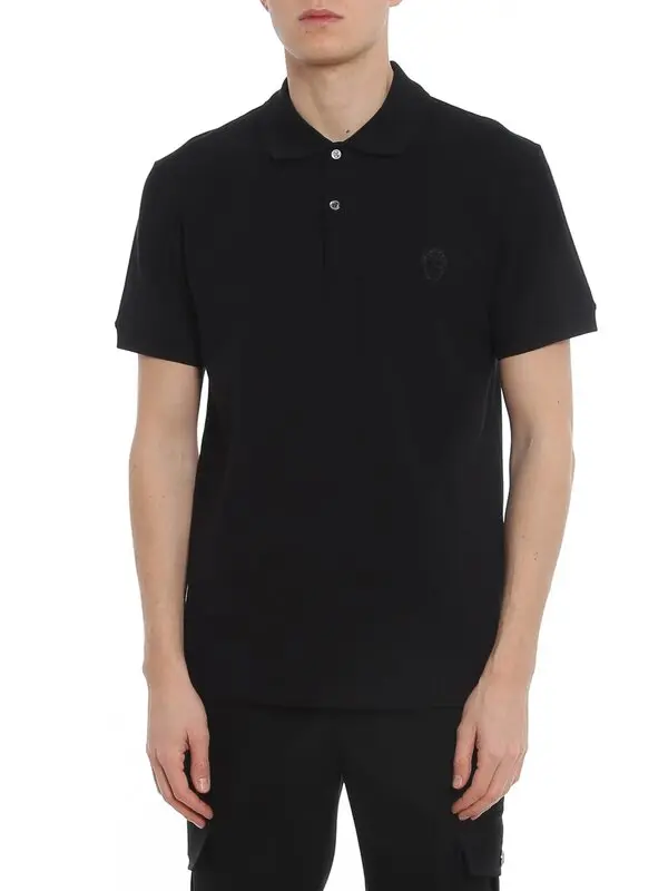Alexander McQueen Polo Shirt With Skull Pattern