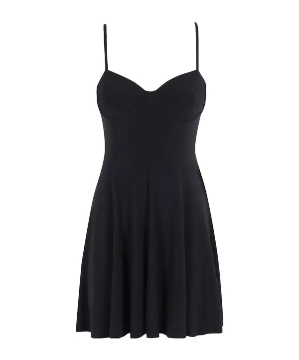 Norma Kamali Mini Dress With Sweetheart Neckline And Spaghetti Straps