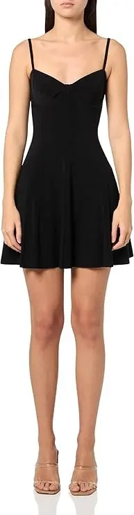 Norma Kamali Mini Dress With Sweetheart Neckline And Spaghetti Straps