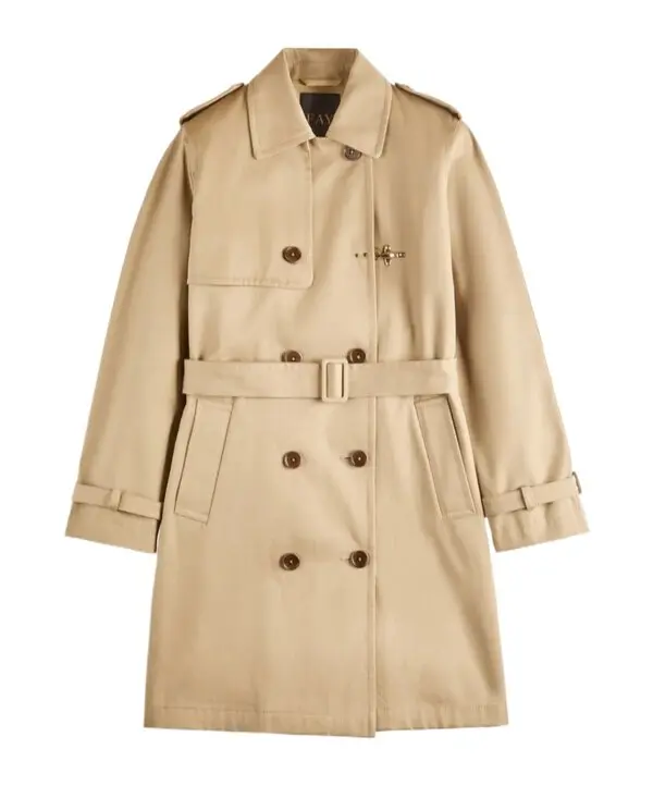 FAY Cotton Trench Coat - Beige