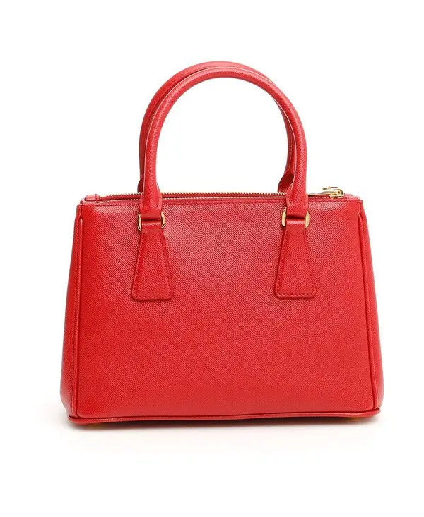Prada Galleria Small Shoulder Bag - Red