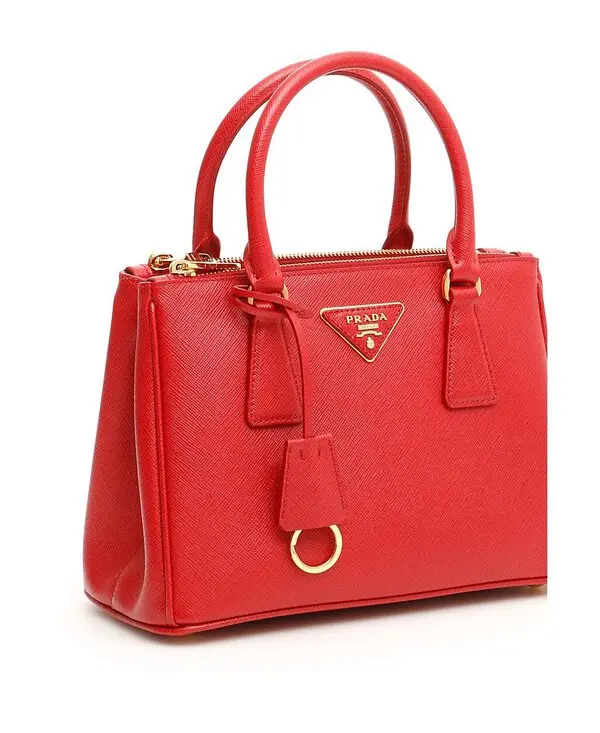 Prada Galleria Small Shoulder Bag - Red