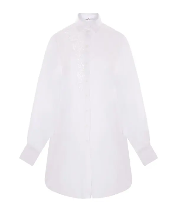 Ermanno Scervino Oversized Macrame Lace Shirt