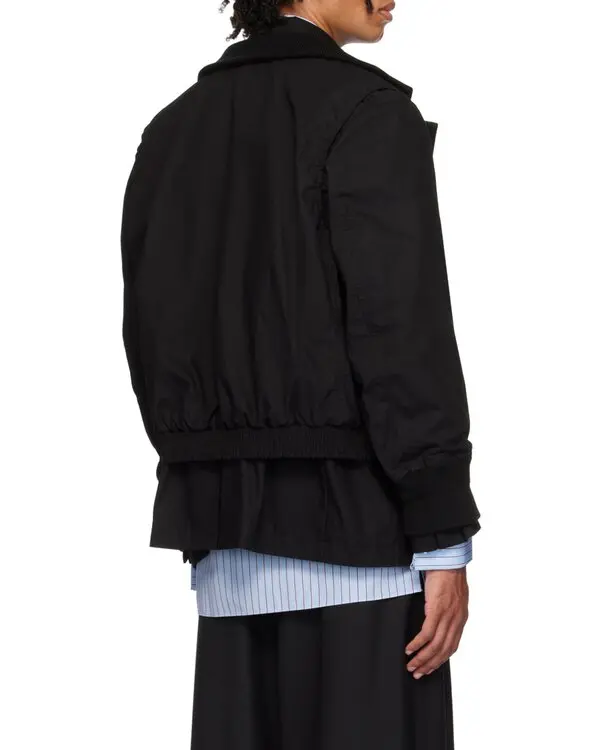 Sacai Rip Stop Zip-up Bomber Jacket