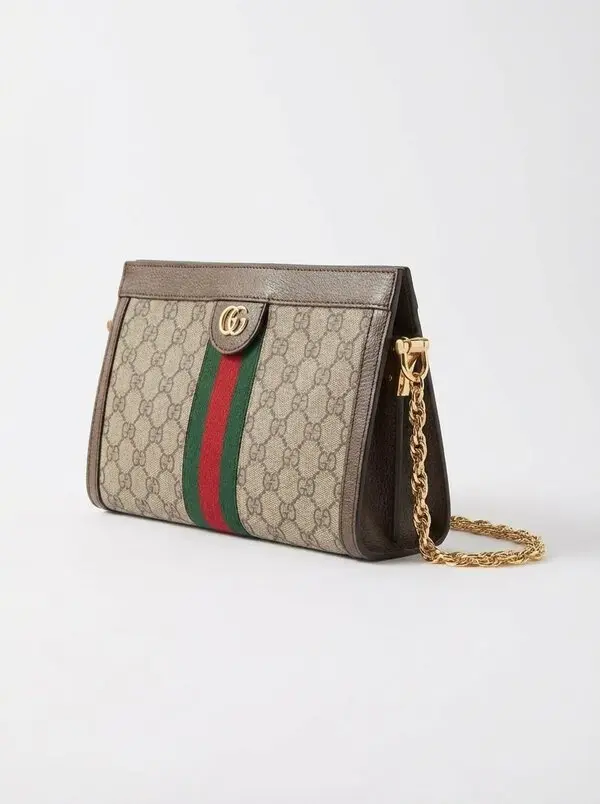 Gucci Ophidia Gg Small Shoulder Bag - Beige/ebony
