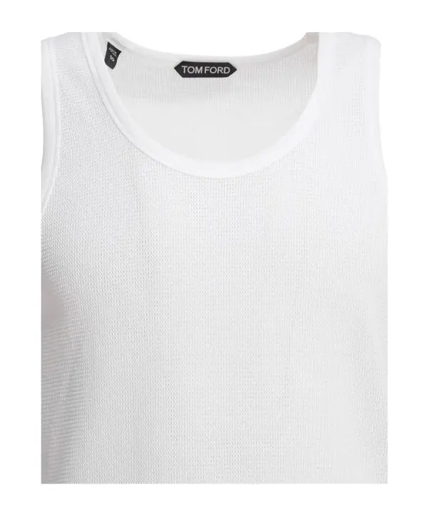 TOM FORD Perforated Tank Top - White
