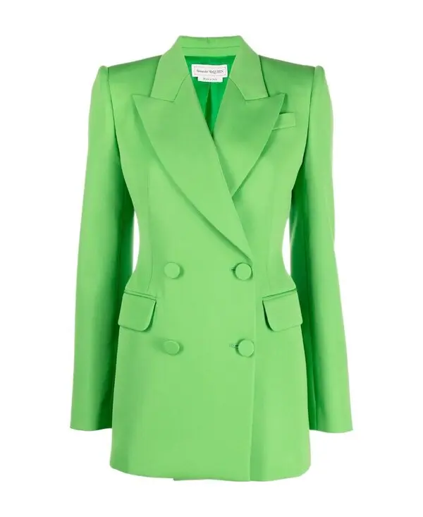 Alexander McQueen Peak Lapel Double-breasted Blazer