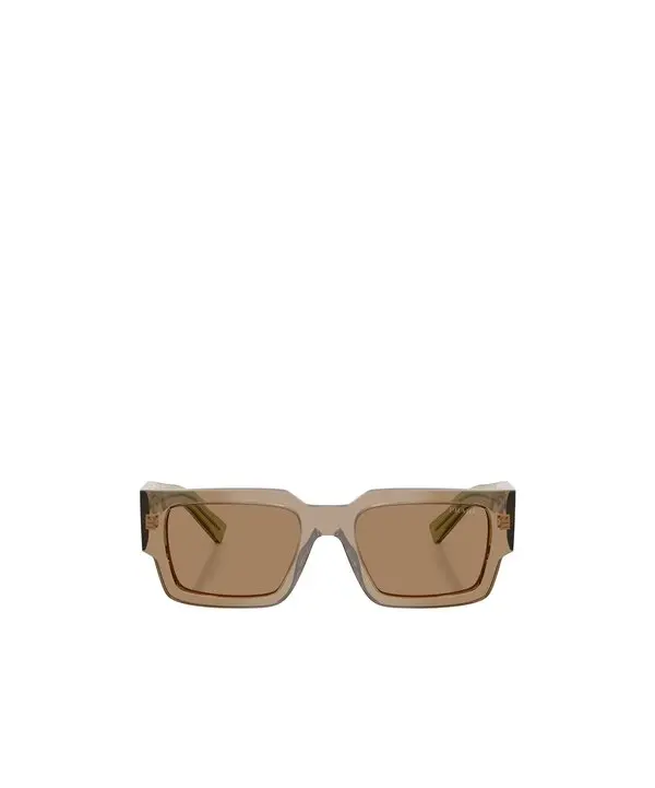 Prada Rectangle Frame Sunglasses - Brown