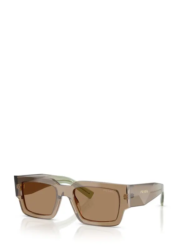 Prada Rectangle Frame Sunglasses - Brown