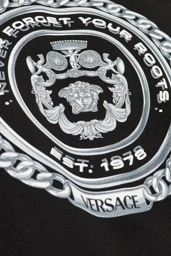 Versace Never Forget-printed Crewneck T-shirt