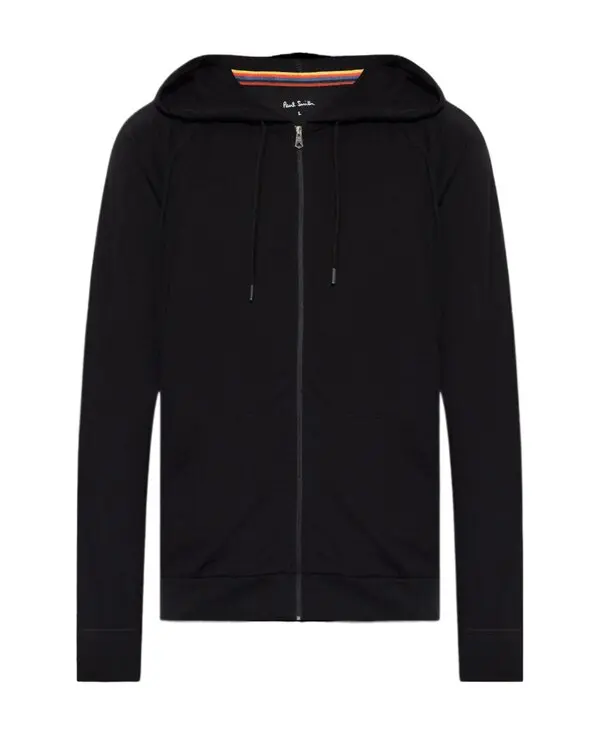 Paul Smith Zip Lounge Hoodie With Stripe Detail