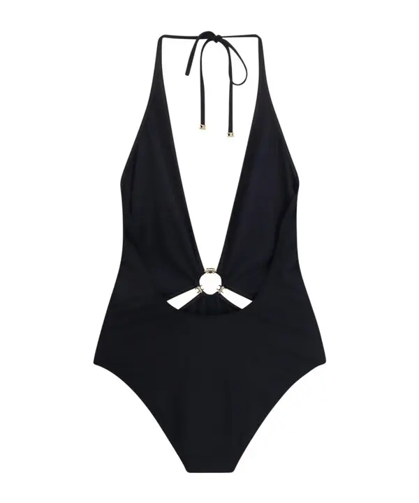 Celine Triomphe Swimsuit In Matte Jersey
