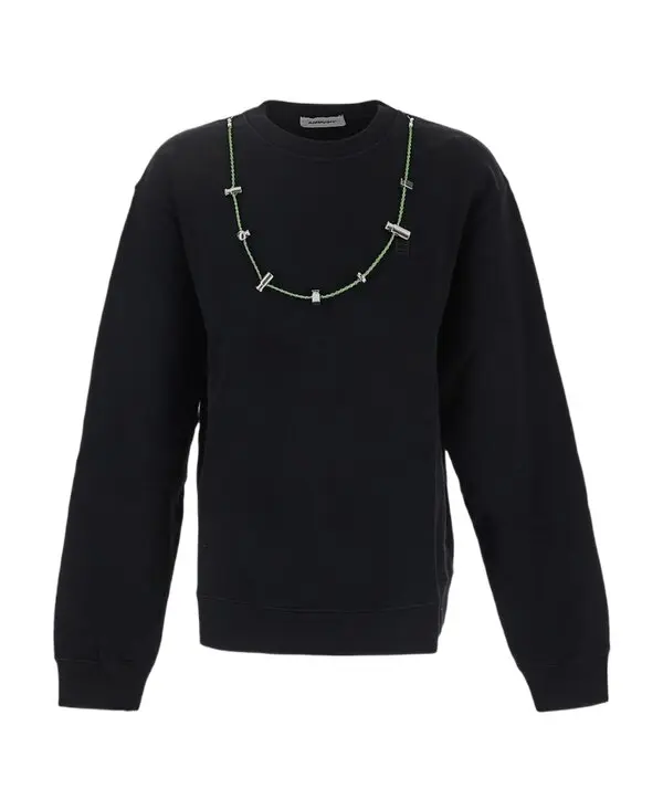 AMBUSH Stopper-detailed Long-sleeved Sweatshirt - Black