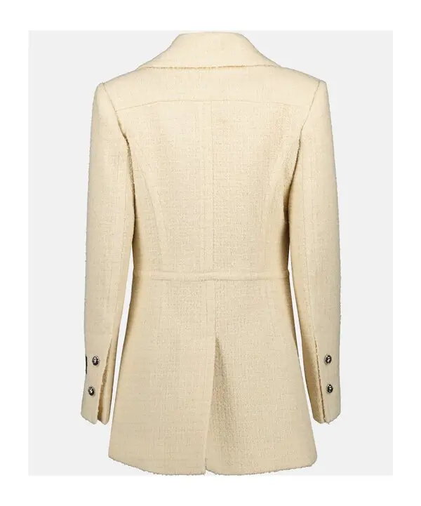 PATOU Single-breasted Textured Tweed Jacket
